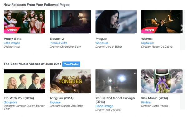 Personalized New Music Video Releases | IMVDb Blog